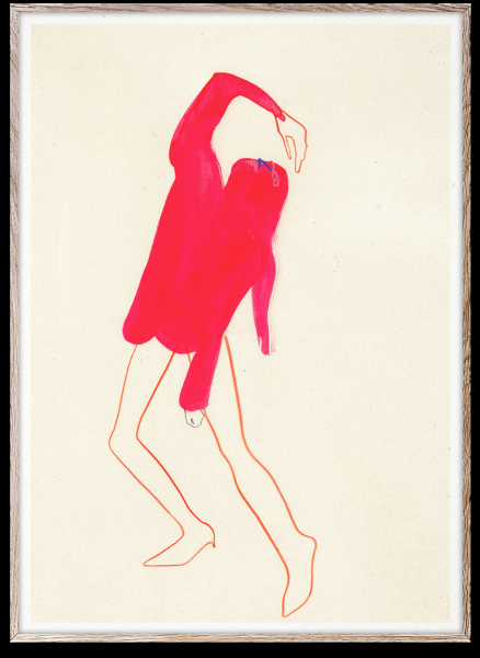 Poster 'The Pink Pose' 50x70 - Rosa - Köp hos Reforma