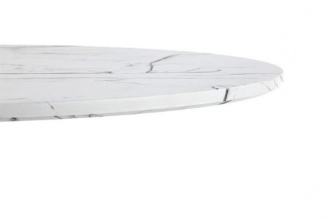 Matbord 'Lorca' Runt 80cm - Marmor/Vit - Köp hos Reforma
