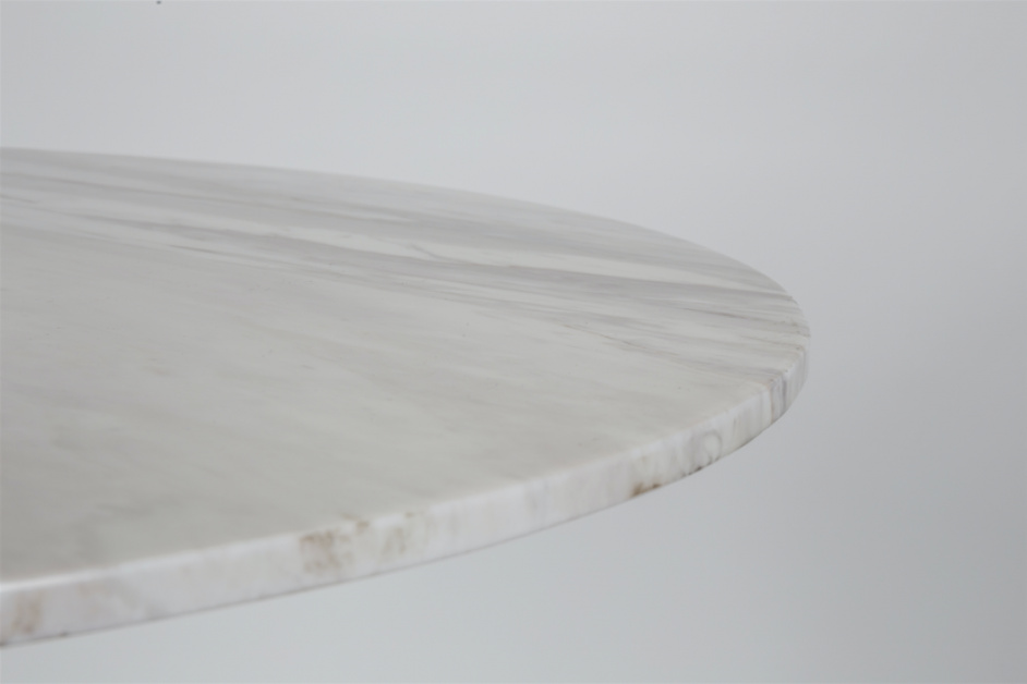 Runt matbord 'Marble' - Vit Ø90cm - Köp hos Reforma