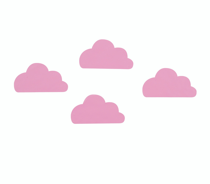 Väggdekor - Rosa Moln 30 st - Köp hos Reforma