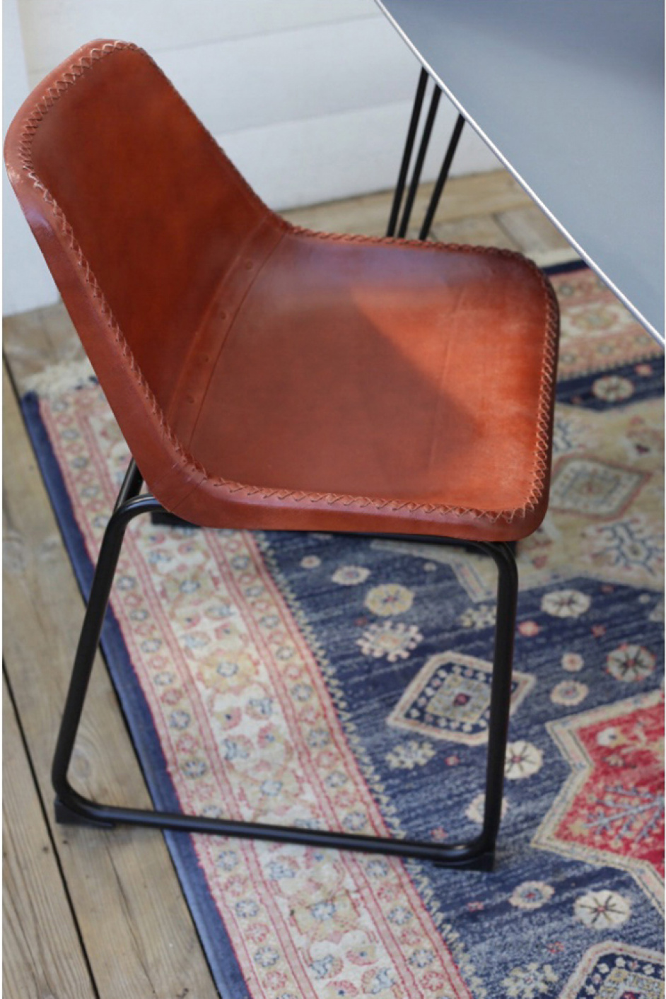 Stol Vintage - Läder/Järn - Köp hos Reforma